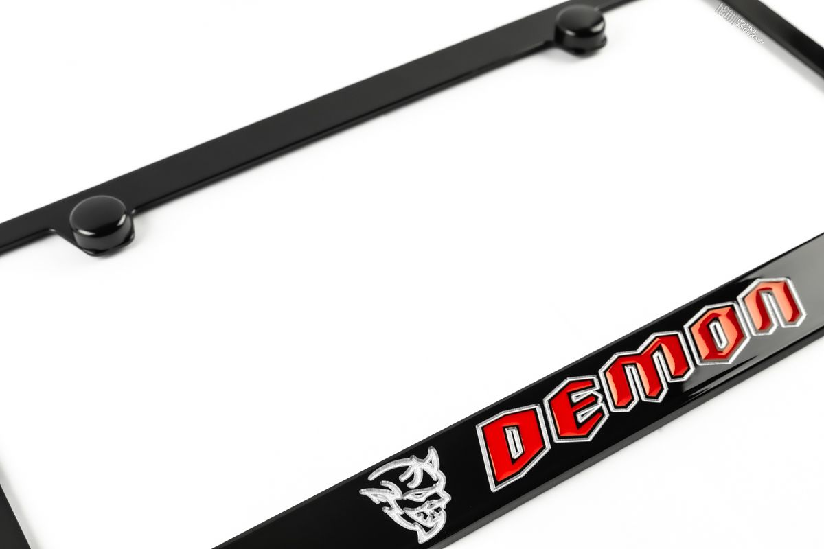 Dodge Demon Engraved License Plate Frame