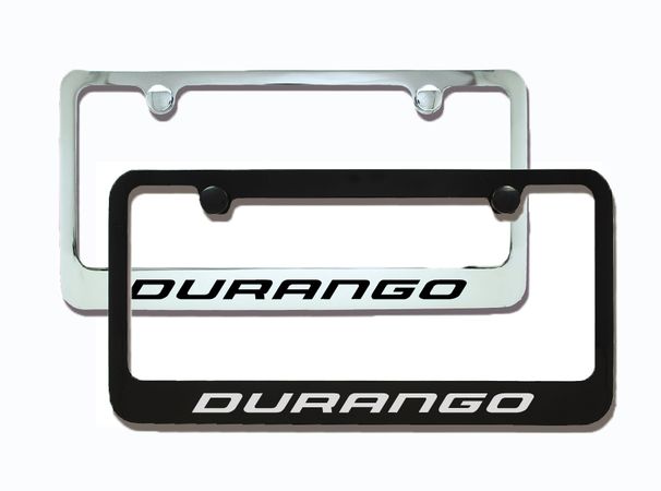 Dodge Durango Engraved License Plate Frame - Custom Colors