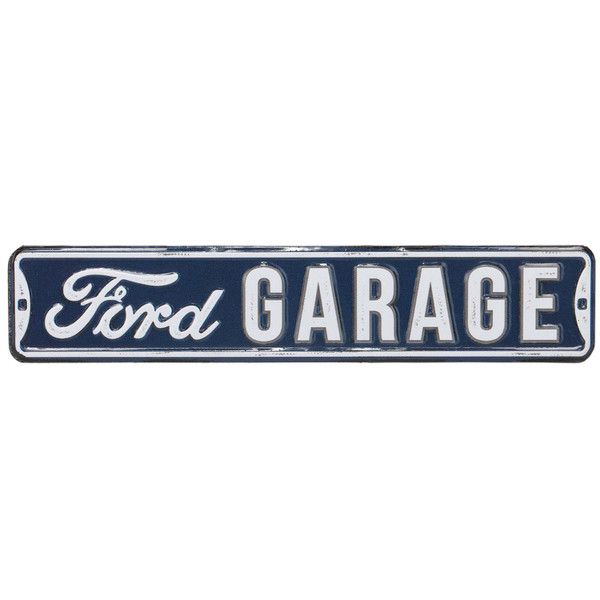 Ford Garage Blue Tin Sign - Toolbox Magnet