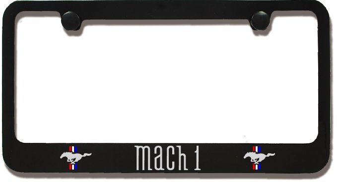 Ford Mustang Mach 1 Engraved License Plate Frame
