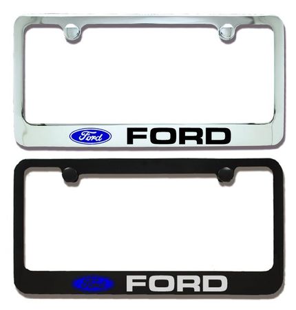 Ford Oval and Lettering Engraved License Plate Frame
