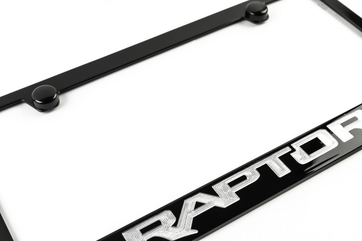 Ford Raptor Engraved License Plate Frame