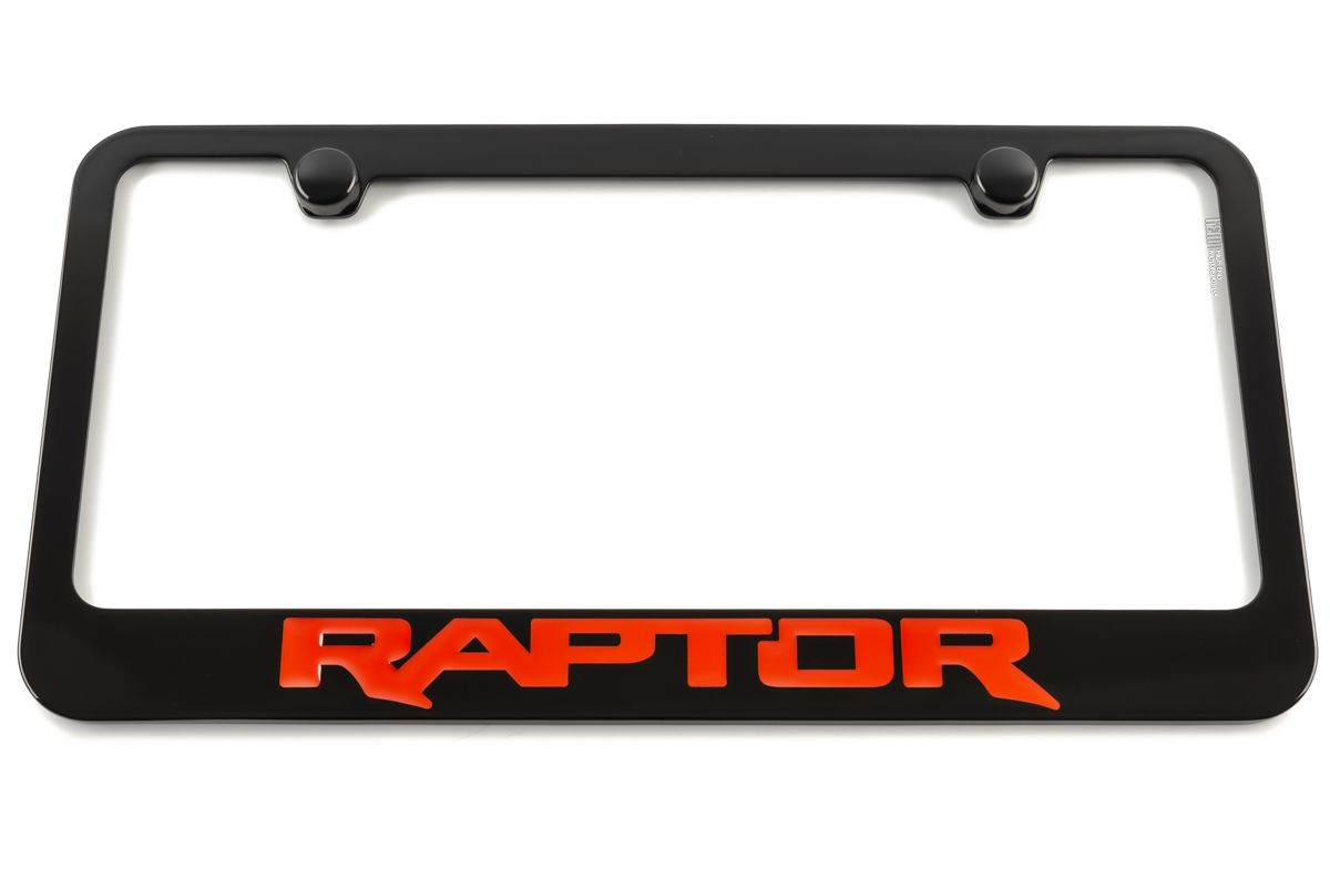 Ford Raptor Engraved License Plate Frame