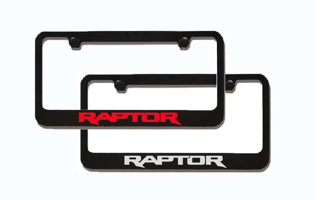 Ford Raptor Engraved License Plate Frame