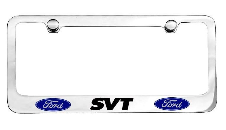Ford SVT Engraved License Plate Frame Custom Colors