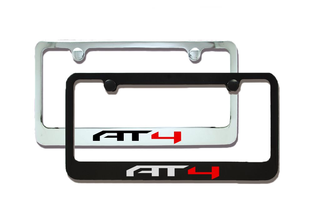 GMC AT4 Engraved License Plate Frame