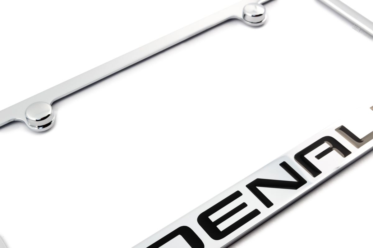 GMC DENALI Engraved License Plate Frame