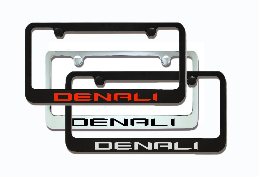 GMC DENALI Engraved License Plate Frame