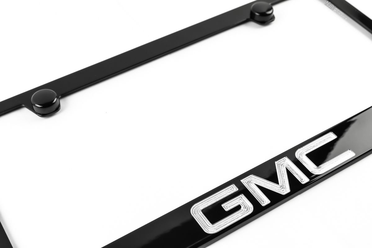GMC Engraved License Plate Frame