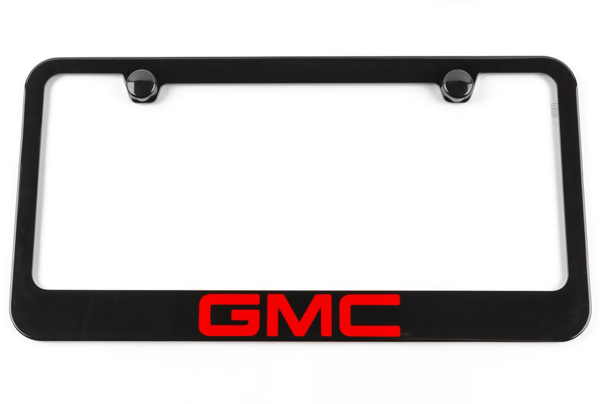 GMC Engraved License Plate Frame