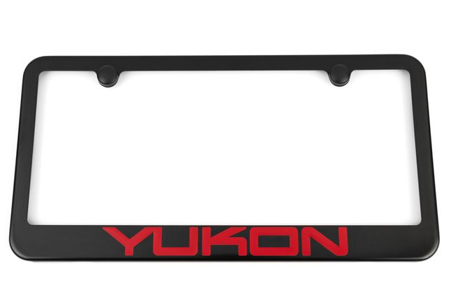 GMC Yukon Satin-Black License Plate Frame