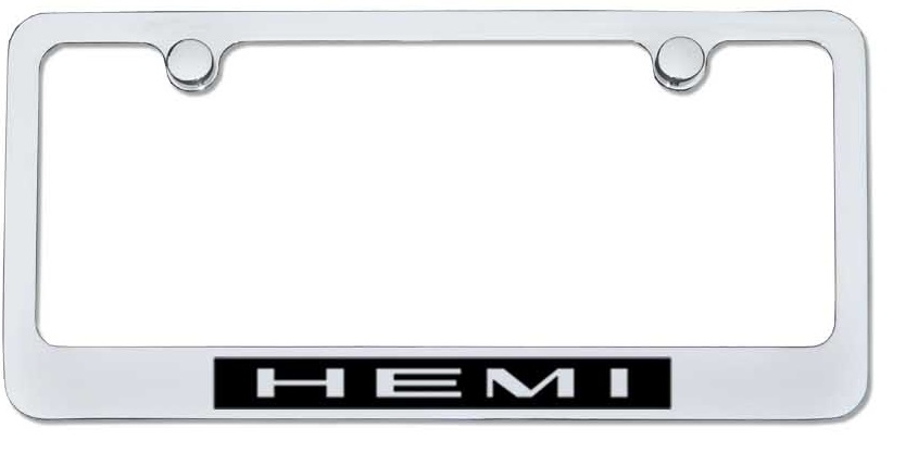 Hemi Decklid Logo Engraved License Plate Frame