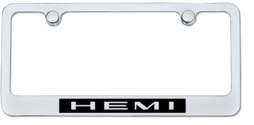 Hemi Decklid Logo Engraved License Plate Frame