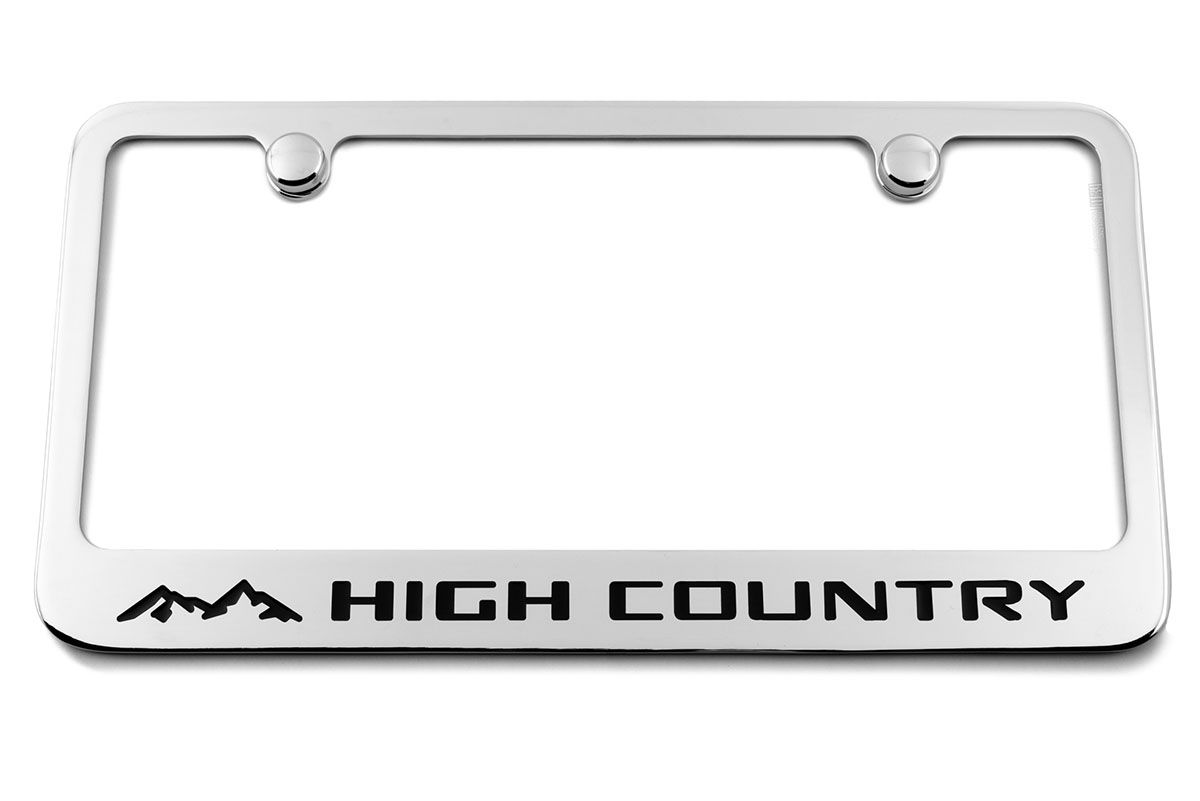 High Country Engraved License Plate Frame