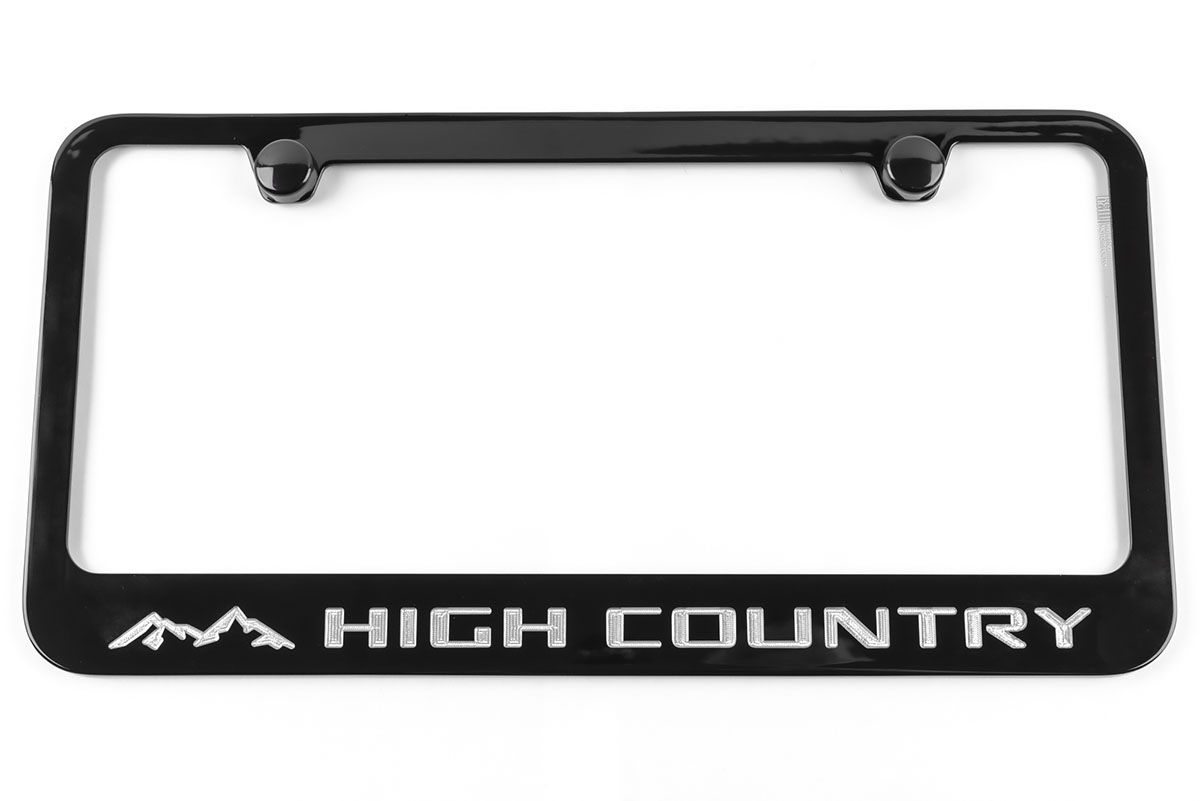 High Country Engraved License Plate Frame