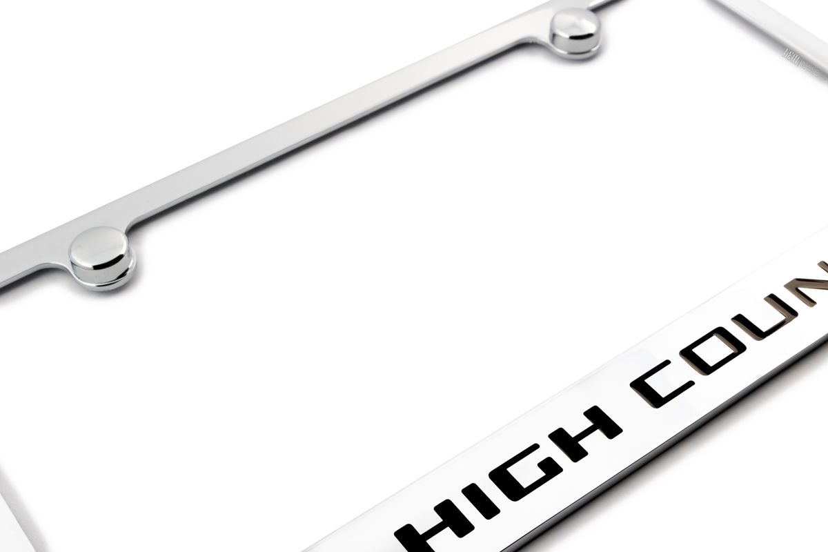High Country Engraved License Plate Frame