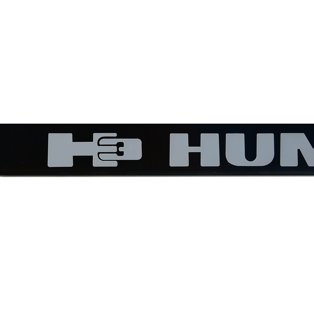 Hummer H3 Satin-Black License Plate Frame Grey