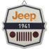 Jeep Classic 1941 Grille Embossed Tin Decorative Sign - 12 Inch