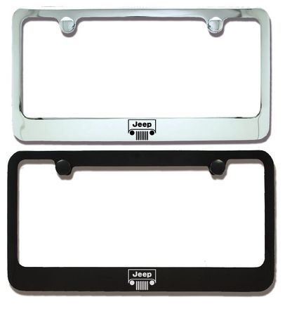 Jeep Grille Engraved License Plate Frame