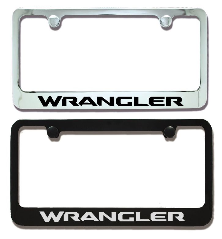 Jeep Wrangler Engraved License Plate Frame
