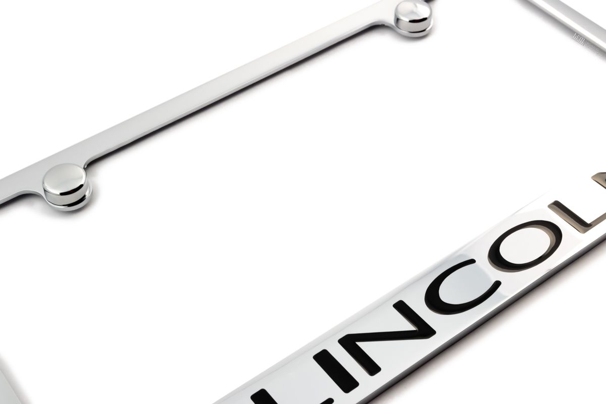 Lincoln Engraved License Plate Frame