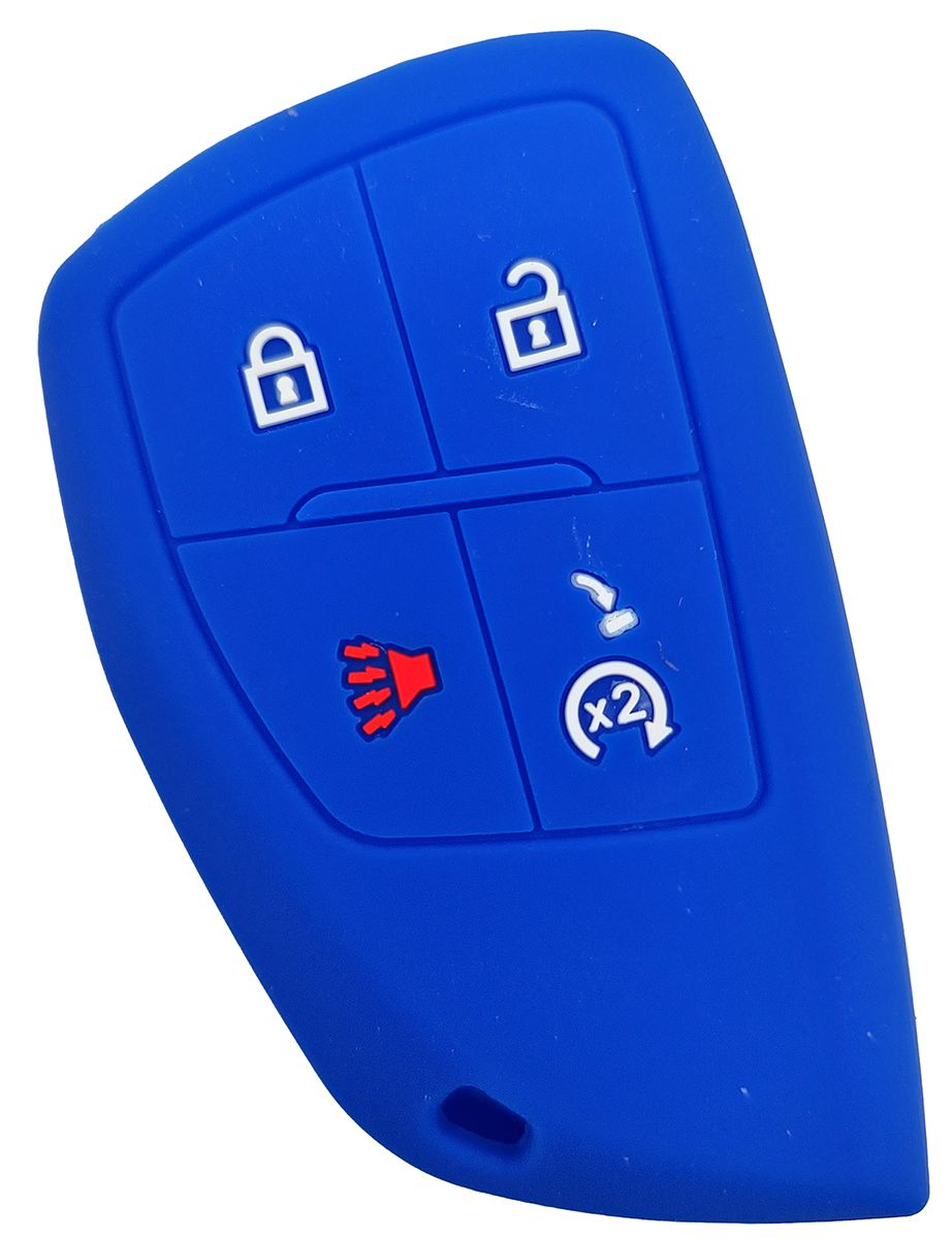 Pair (2), Chevrolet Silverado Solid Silicone Rubber Remote Keyless ...
