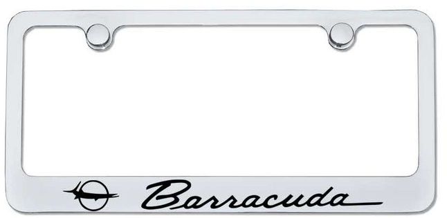 Plymouth Barracuda Engraved License Plate Frame