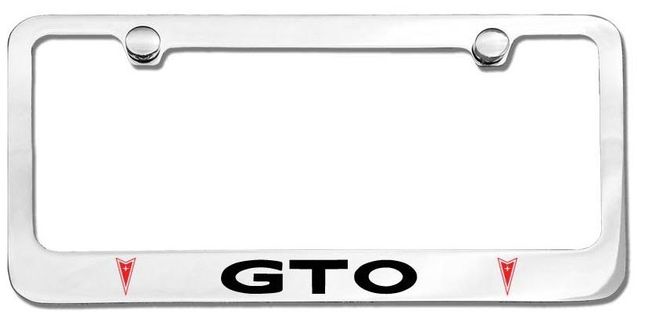 Pontiac GTO Engraved License Plate Frame