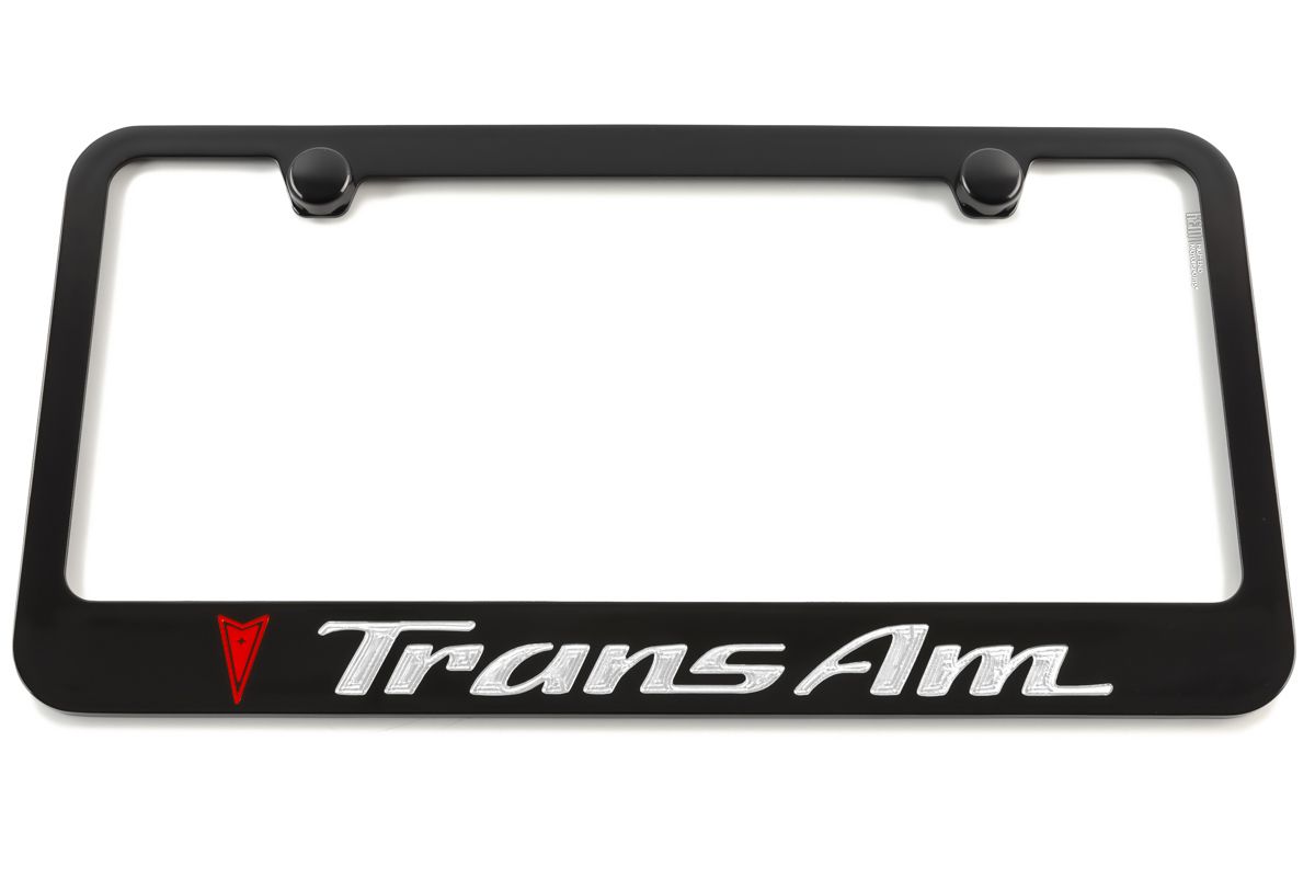 Pontiac Trans Am Engraved License Plate Frame