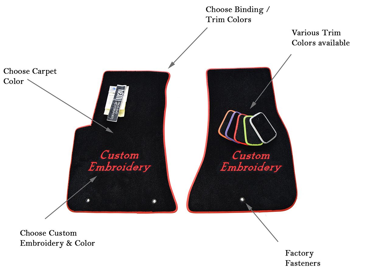 Porsche Boxster Custom Carpet Floor Mats