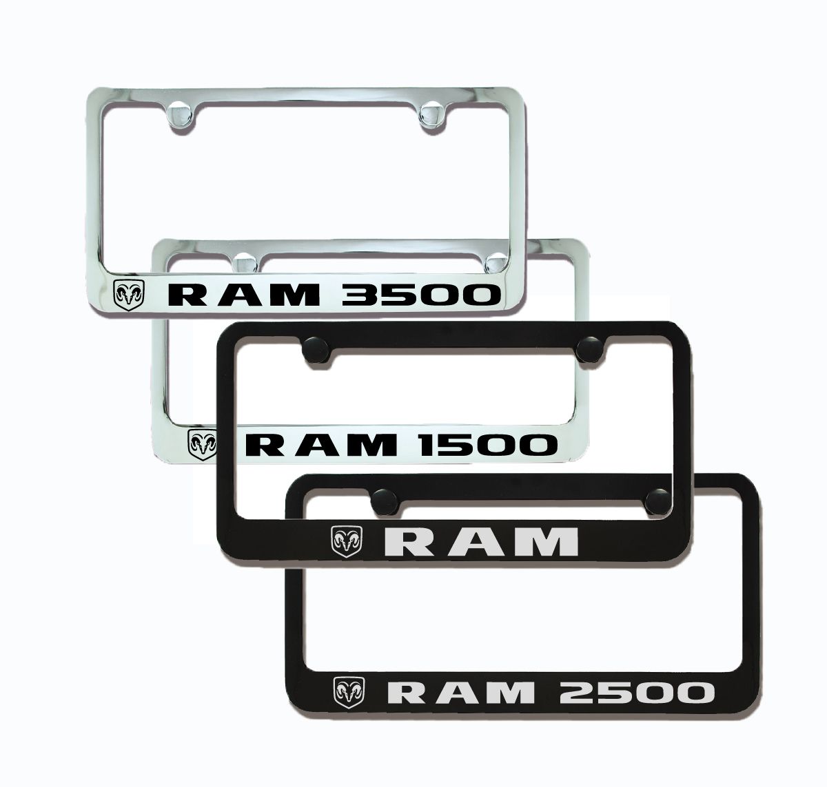 RAM 1500 2500 3500 Enraved License Plate Frame