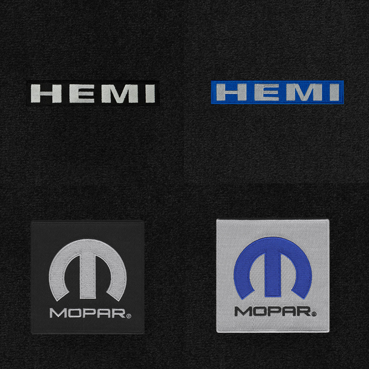 Ram Head 1500 Rebel Mopar Logo Floor Mats - Premium Upgrade