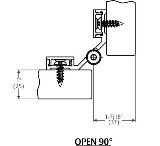 Toilet Partition Continuous Hinges - Markar FS402TP-54 Flush Full ...