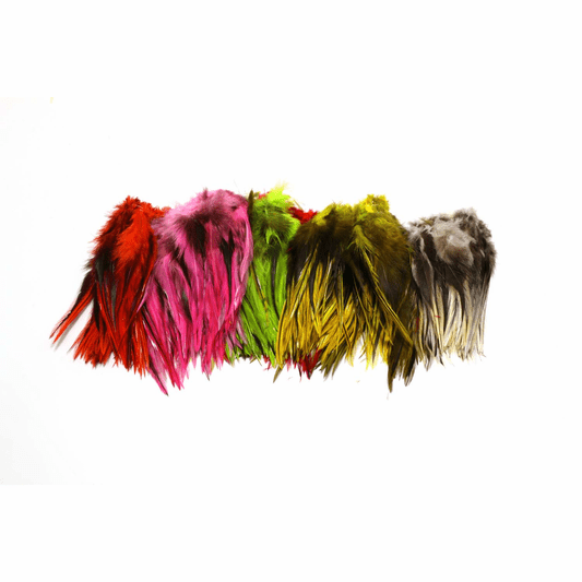 Badger Saddle Hackle - Rooster Feather for Fly Tying