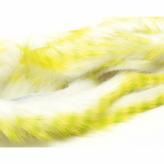 Barred Polychrome Rabbit Strips - Rabbit Fly Tying Furs