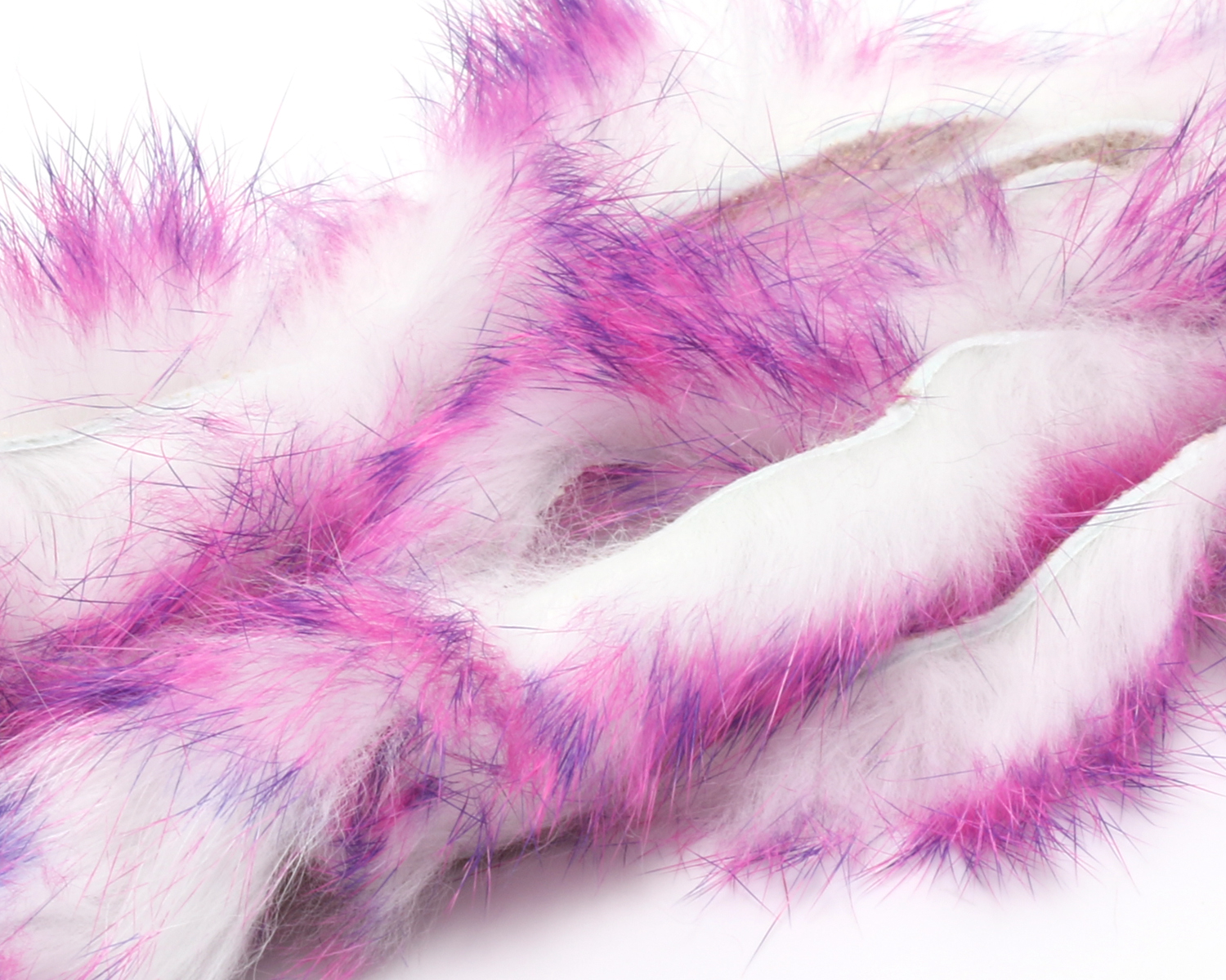 Barred Polychrome Rabbit Strips - Rabbit Fly Tying Furs