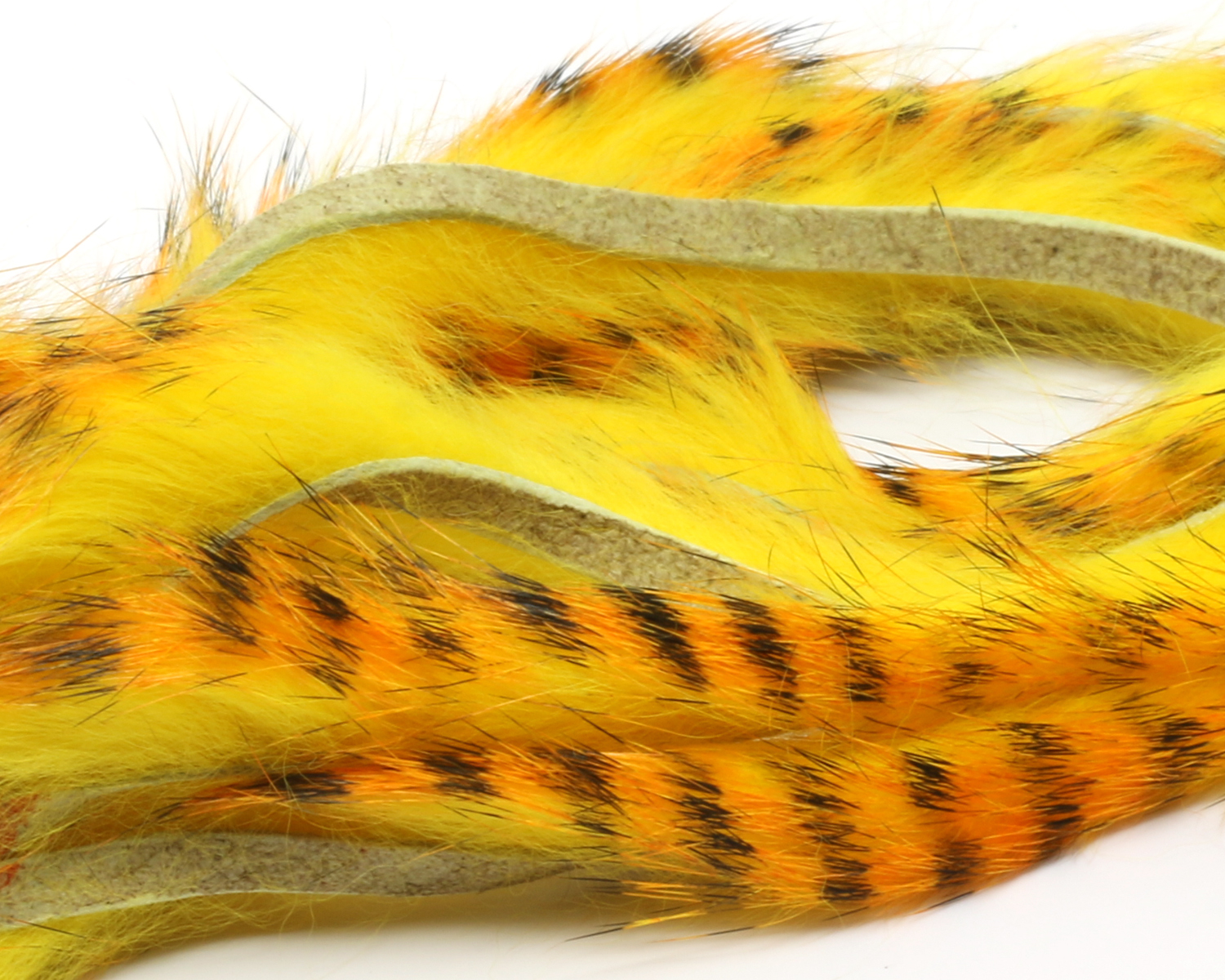 Barred Polychrome Rabbit Strips - Rabbit Fly Tying Furs