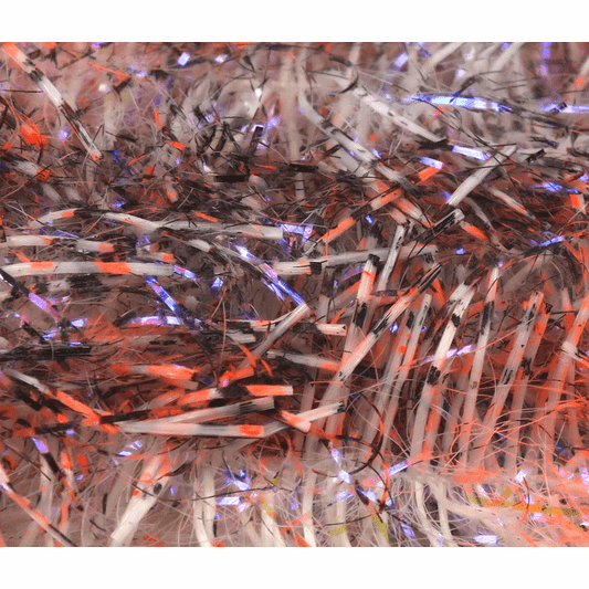 Black Barred UV Life Flex Wrap - Artificial Hackles and Body Wraps