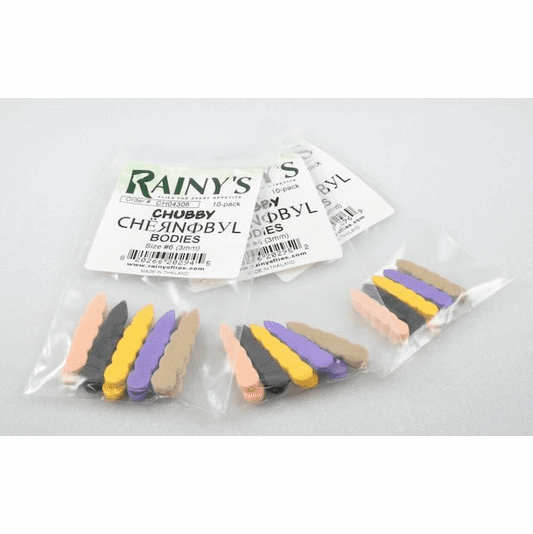 Chubby Chernobyl Bodies Assorted Colors - Foam Bodies Fly Tying