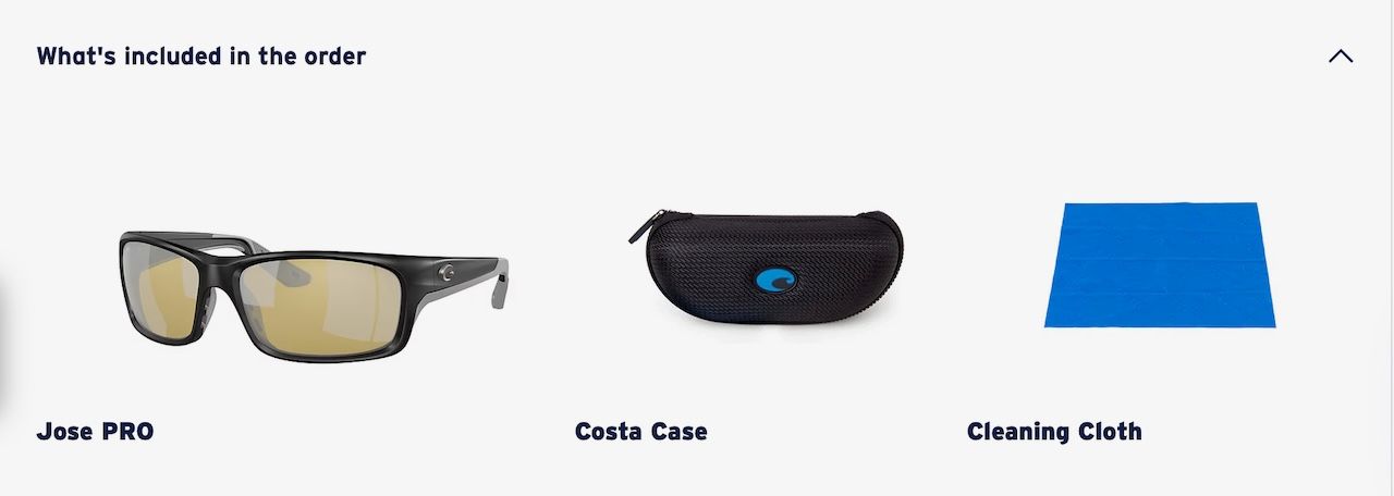 Costa Del Mar Jose Pro Polarized Sunglasses - Polarized Fishing Glasses