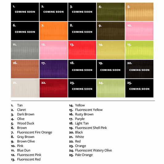 Fulling Mill Pro Thread Flat 70 Denier - Thread for Fly Tying