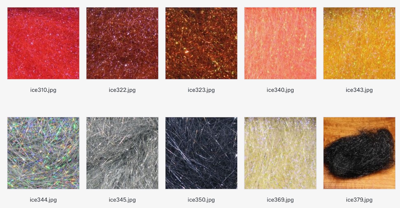 Hareline Ice Dub: Fly Tying Dubbing Supplies Materials