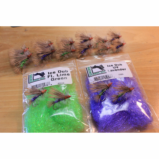 Hareline Ice Dub: Fly Tying Dubbing Supplies Materials