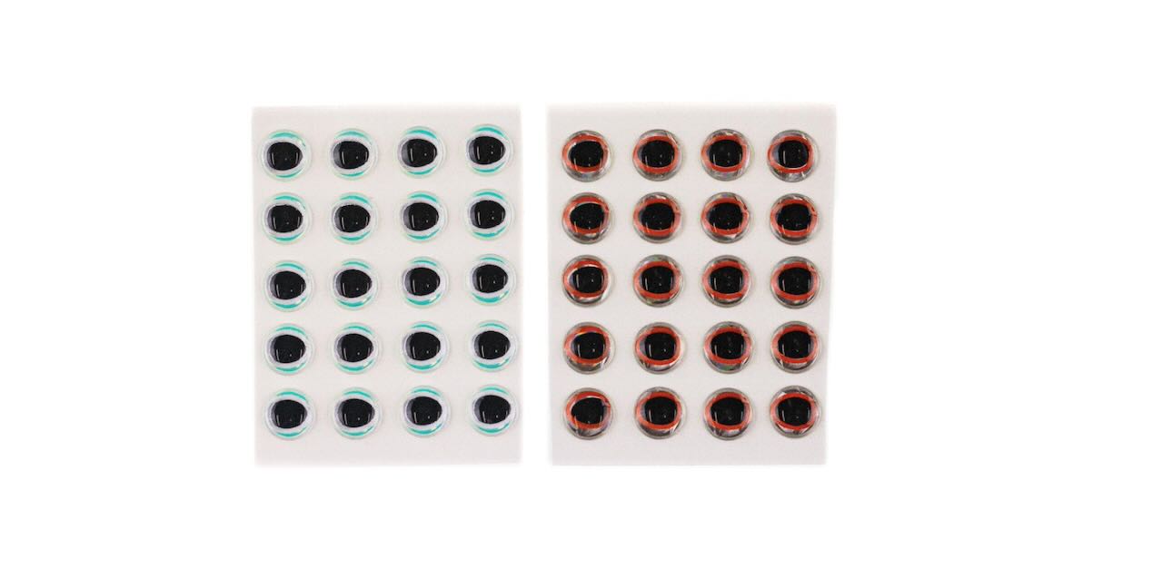 Hareline Oval Pupil 3D Adhesive Eyes