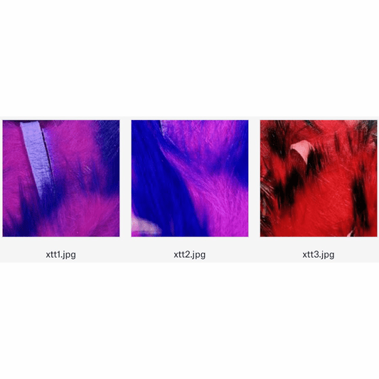 Two Tone Cross Cut Rabbit Strips - Fly Tying materials and Supplies