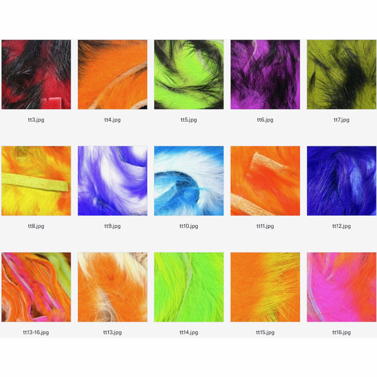 Two-Toned Rabbit Strips - Fly Tying Materials