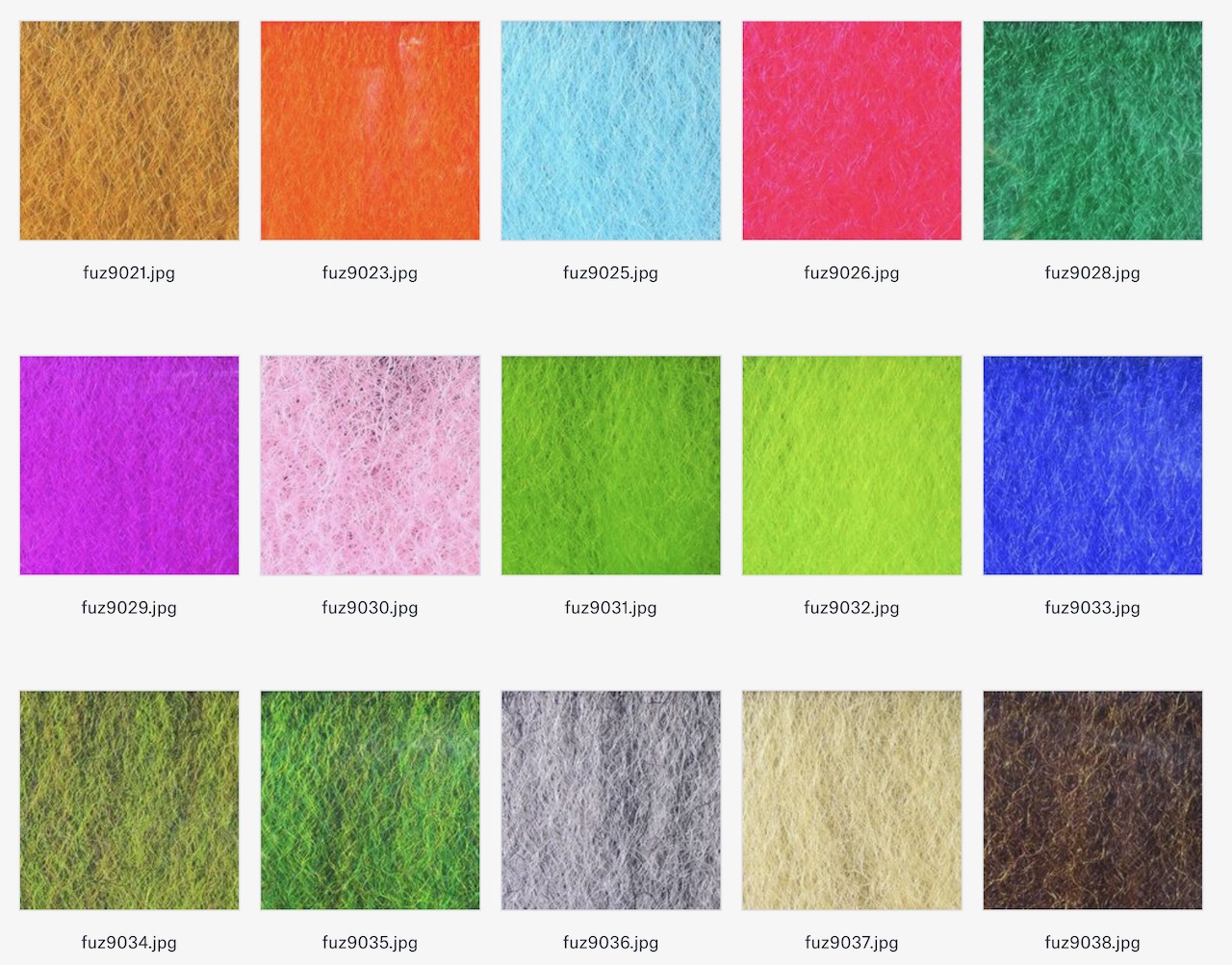 Strung Fuzzy Fiber - Fly Tying Materials