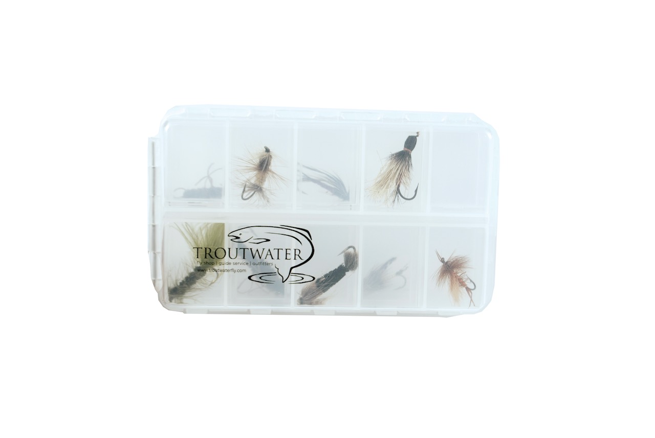 Twenty Compartment Clear Poly Fly Box - Fly Boxes