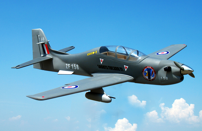 EMB 312 Tucano 120 65 Nitro RC Plane ARF Gray RC Remote Control Radio