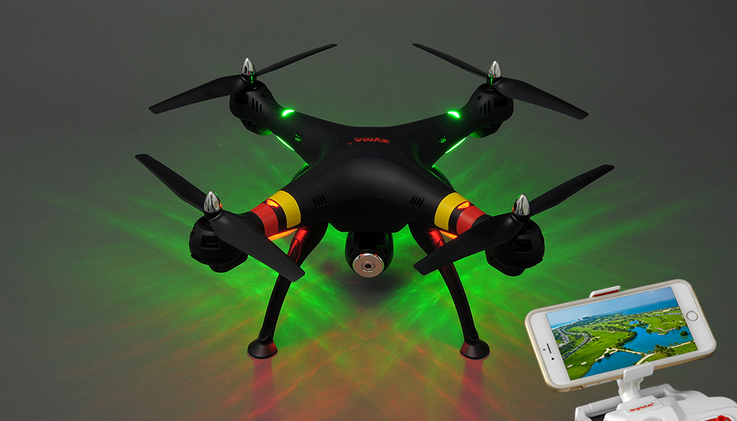 SYMA X8W WiFi FPV Headless Mode 2.4G 4CH Remote Control Quadcopter with HD 2MP Camera